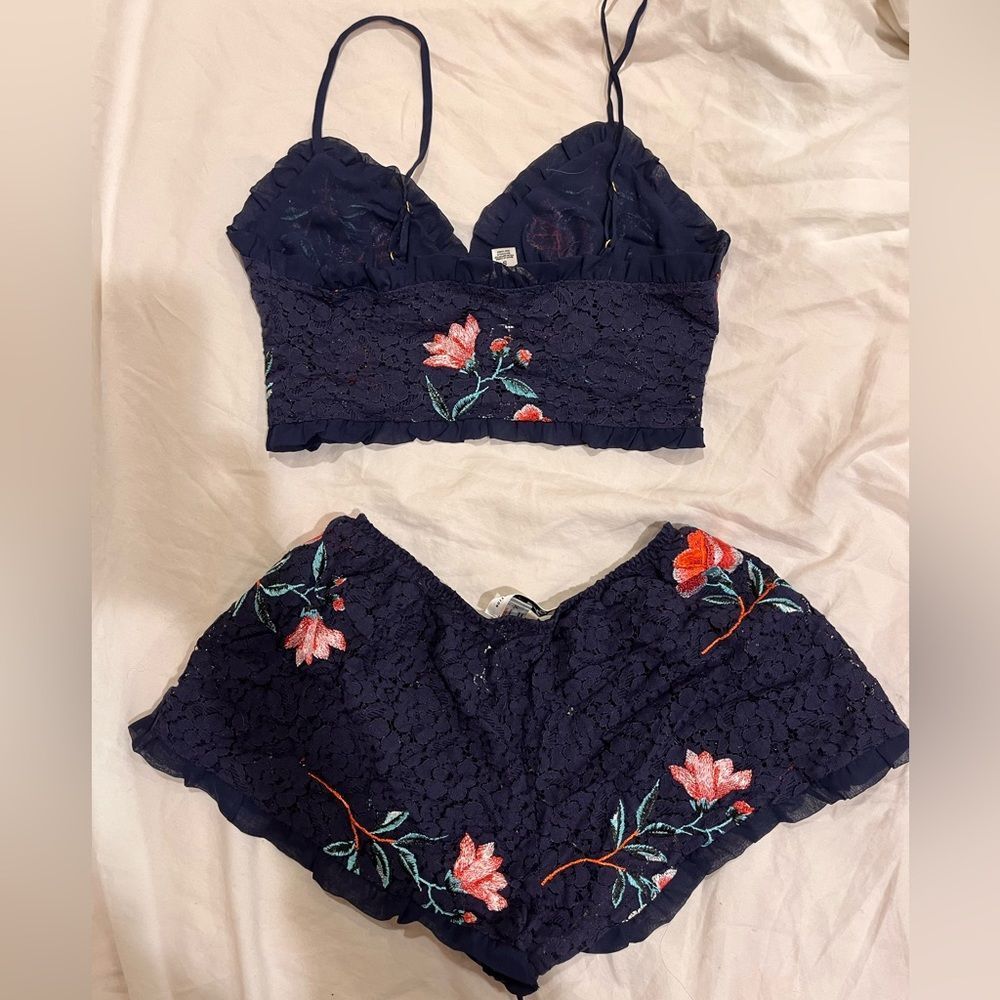 Rya Collection For Anthropologie Bra And Short Set - Gem